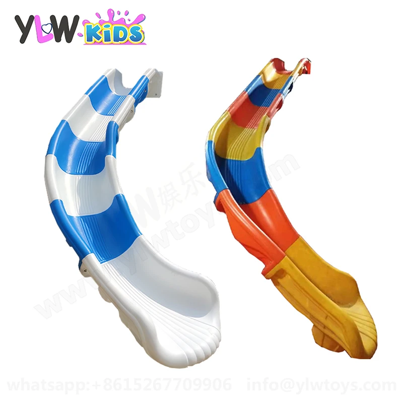 YLWCNNThicken-Plastic-Curve-Tube-Slide-Garden-Yard-Toboggan-Outdoor ...
