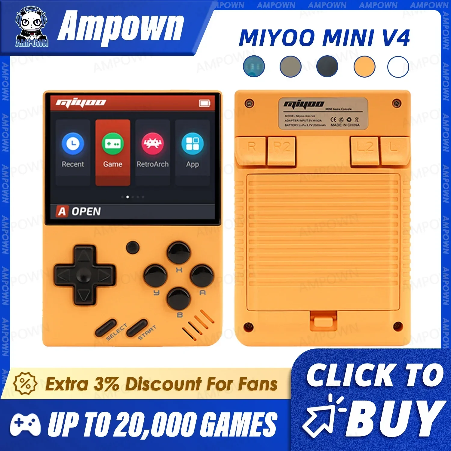 MIYOO-MINI-V4-Handheld-Game-Console-Linux-System-2-8-IPS-Screen ...