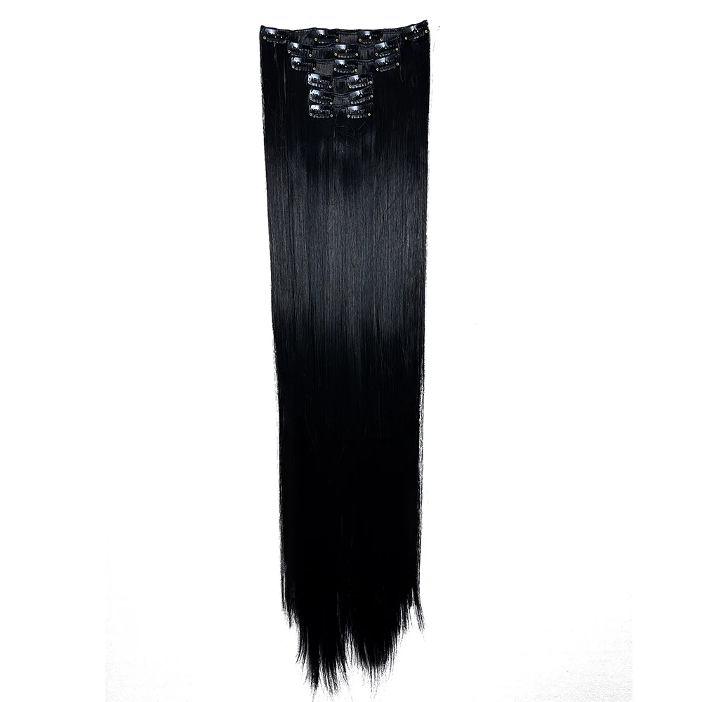 Synthetic 32 inch straight hair extensions