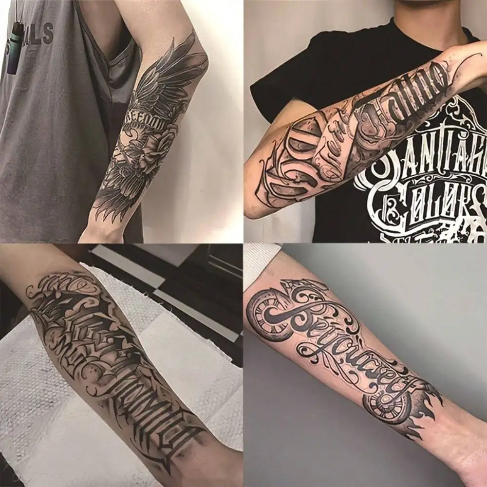 Juice Tattoo Sticker Herb Semi-permanent Waterproof Without Reflective ...