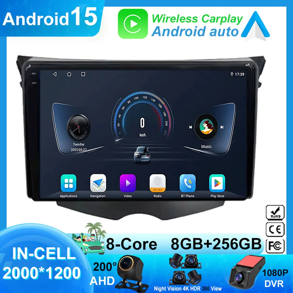 Car Radio Carplay For Hyundai Veloster FS 2011 - 2017 Navigation GPS ...