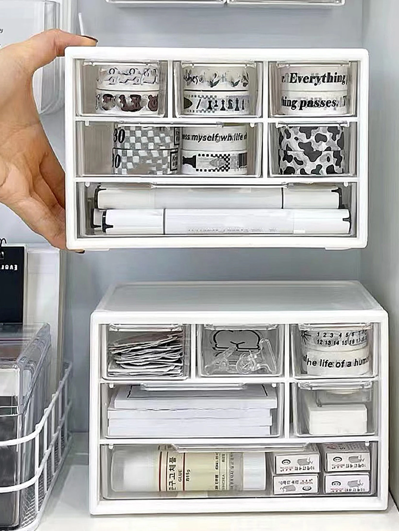 1-Six-grid-small-drawer-jewelry-storage-box-minimalist-multi-grid ...