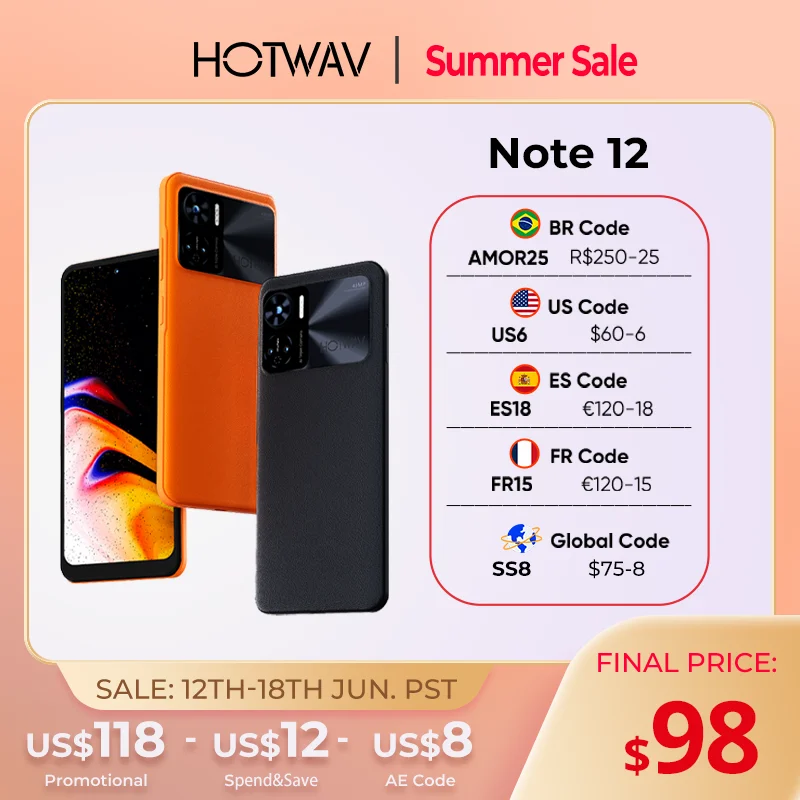 Hotwav Note 12 - Mobile Phones - AliExpress