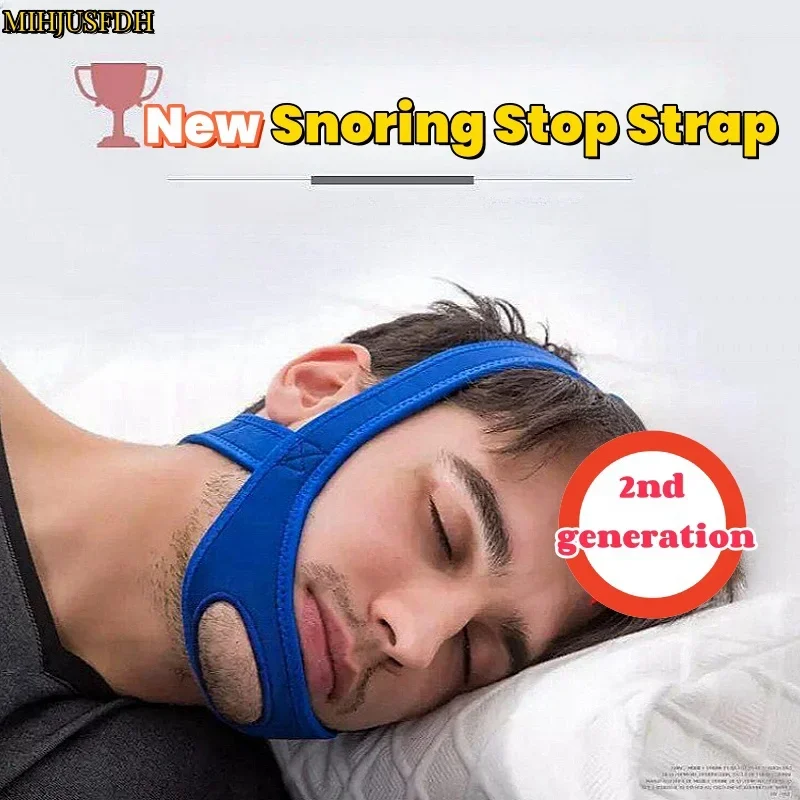 Anti Snore Belt Stop Snoring Chin Strap Woman Man Night Sleeping ...