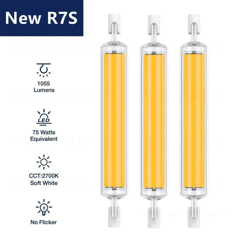 LED-R7S-Glas-COB-Schlauch-Lampe-78MM-118MM-Mais-Lampe-110V-220V-High ...