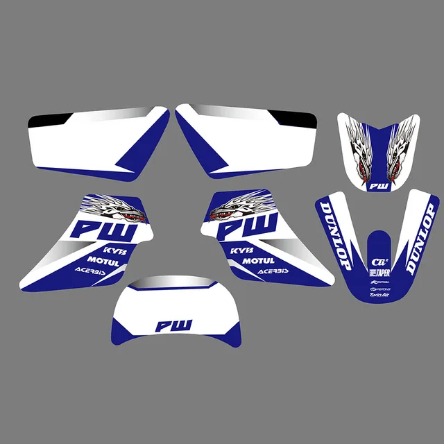 New Style Graphics Backgrounds Decals Stickers for Yamaha PW50 PW 50 ...