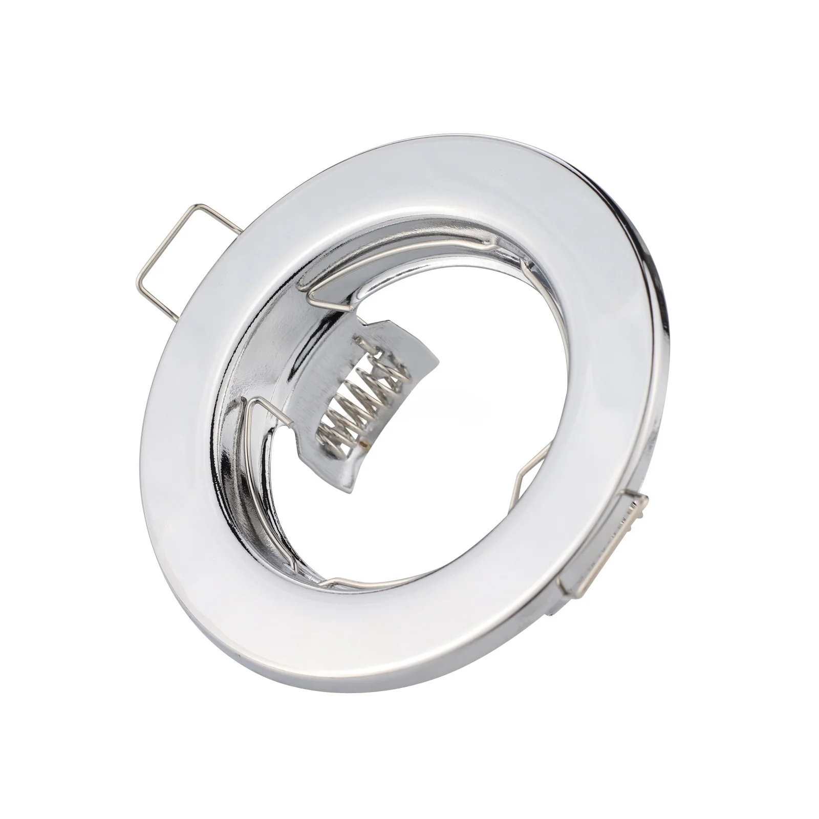 60mm-Chrome-Round-Style-Down-Light-Frame-Recessed-LED-Metal-Fixtures ...
