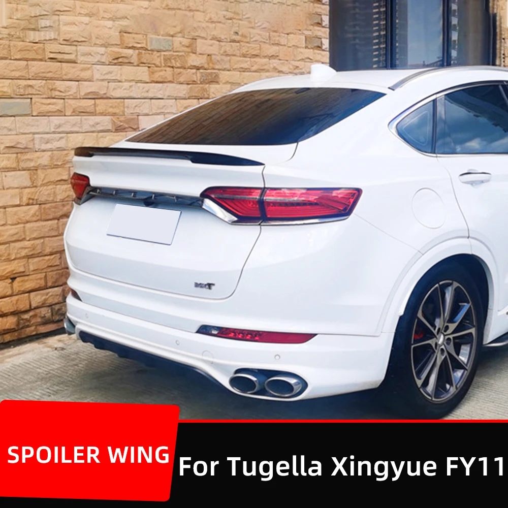 جناح سبويلر للسيارة Geely Tugella Xingyue FY11 2019 20 21 22 ألياف كربون لامعة/مادة FRP أداءً ...