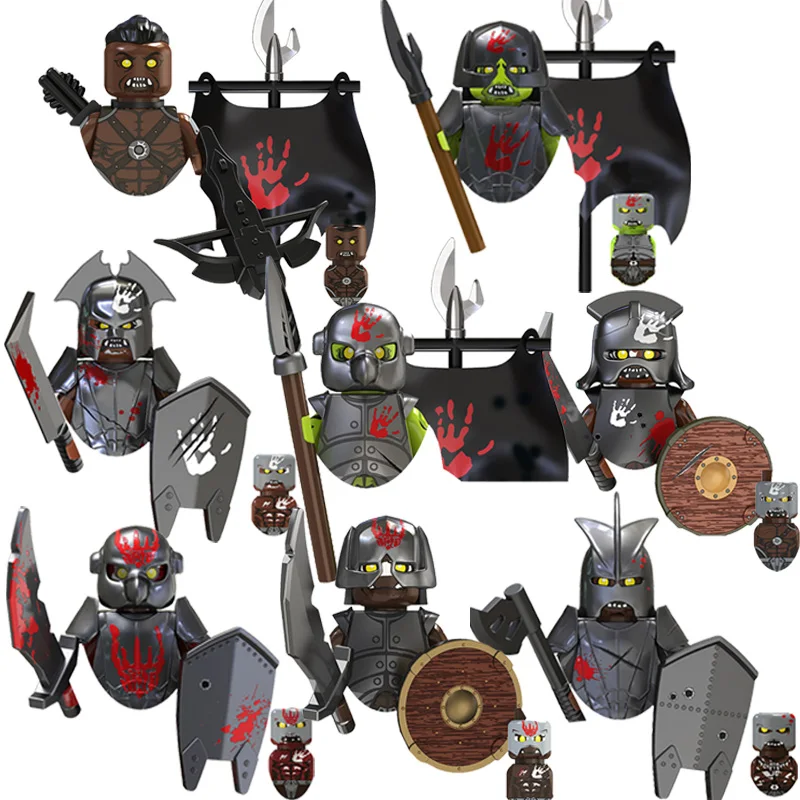 Kids Toys Medieval Orc Legion Uruk-hai Magical Figures Ancient Soldier ...