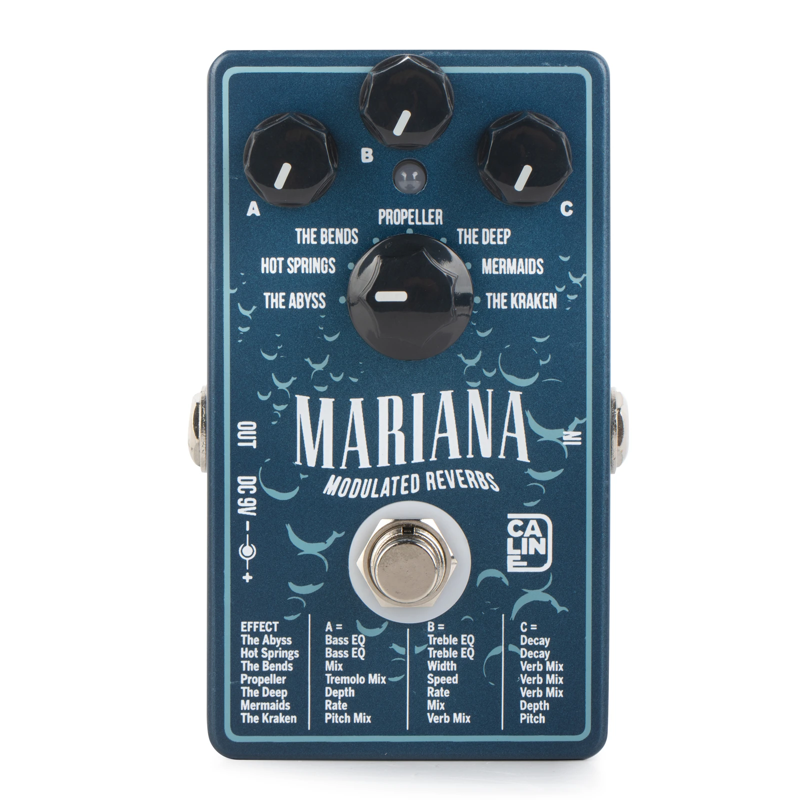 Caline CP-507 Mariana Modulated Reverb Digital Guitar Effect Pedal ...
