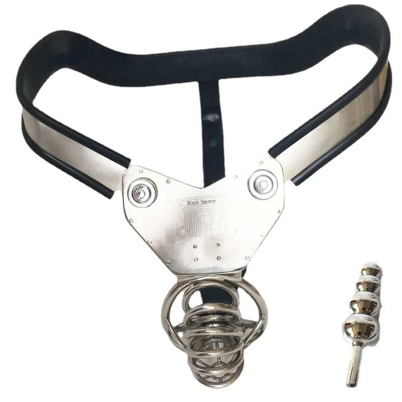 EMCC-Summer-Type-Stainless-Steel-Chastity-Belt-Panty-Cock-Cage-Adjustable-Chastity-Device-Metal ...