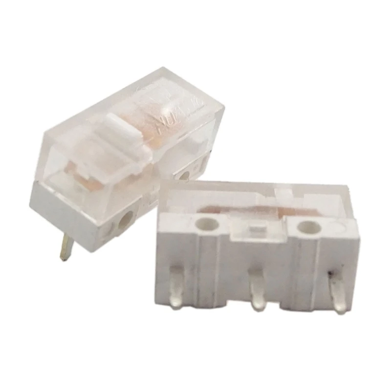 2Pcs-Original-HUANO-Transparent-White-0-74N-Mouse-Micro-3Pin-Gold-Alloy ...