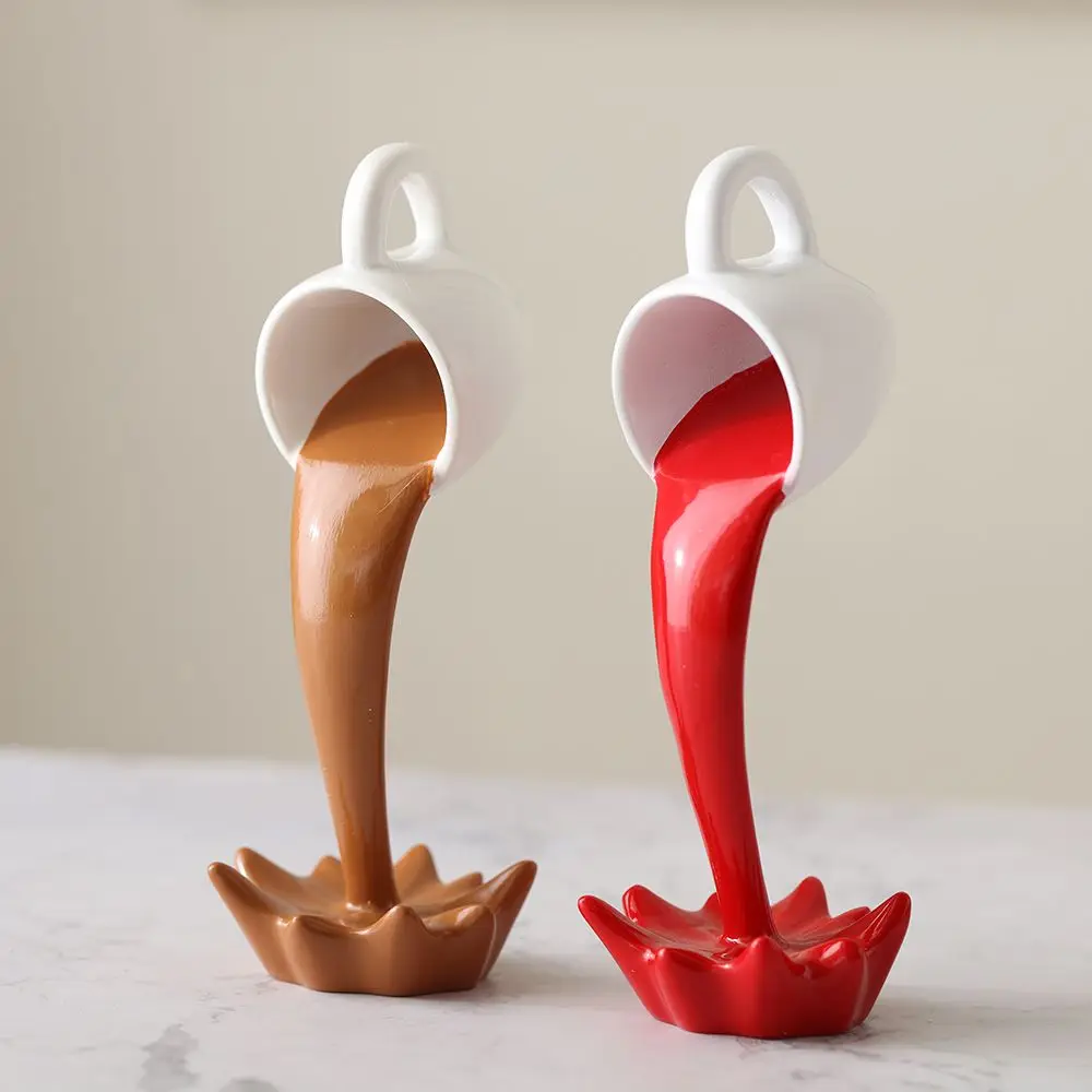 Floating-Spilling-Coffee-Cup-Sculpture-Magic-Pouring-Splash-Floating ...