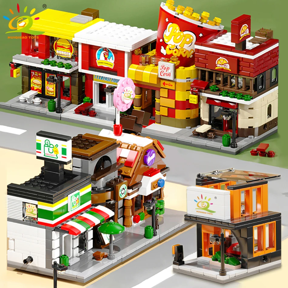 Building Blocks City Store | Blocks Store Street | Huiqibao Toys Shop ...