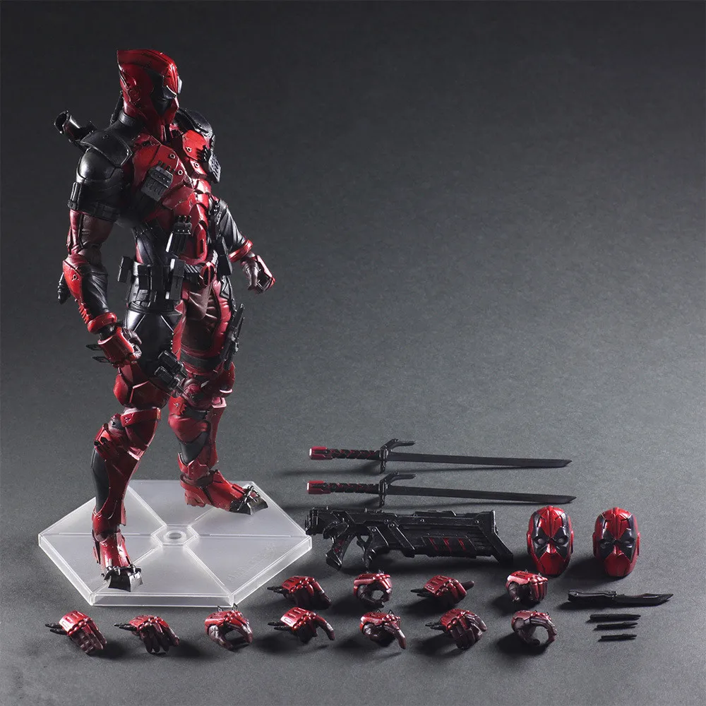Play Arts Deadpool Figure Super Hero Wade Winston Wilson BJD Action ...
