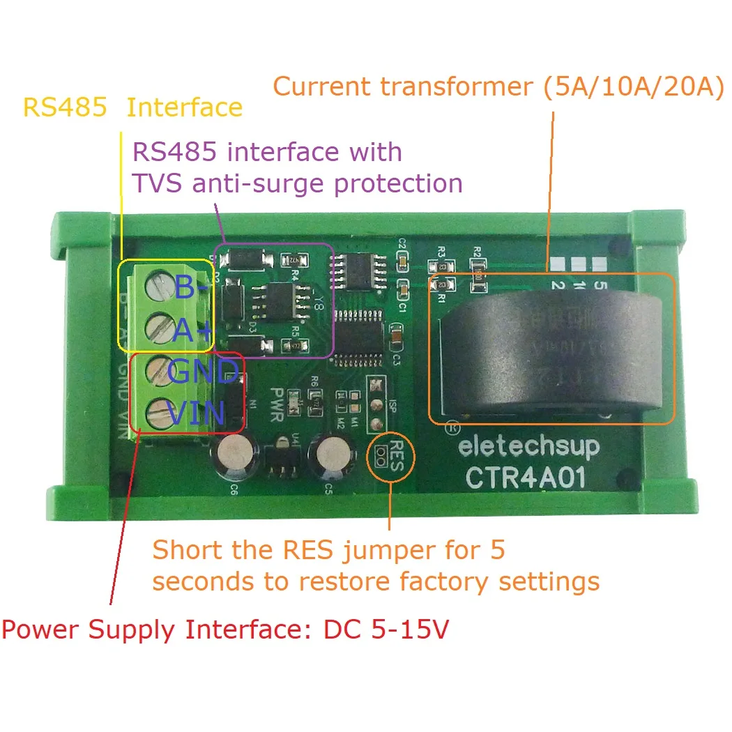 Modbus-rtu-ac-transformer-ammeter-watt-hour-meter-module-dc-5v-12v-5a ...
