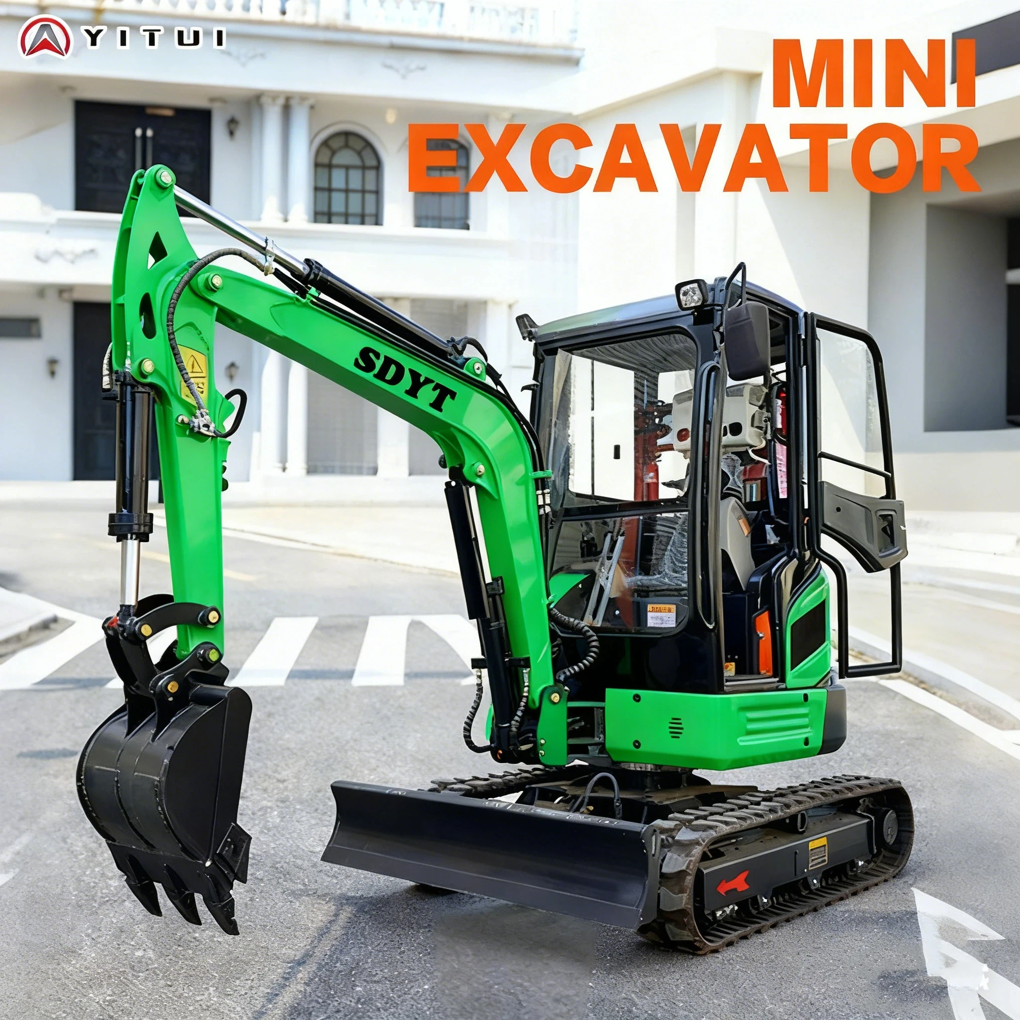 Customized Mini Excavator 2.6-Ton Anti-Slip Tracks Excavator Bucket ...