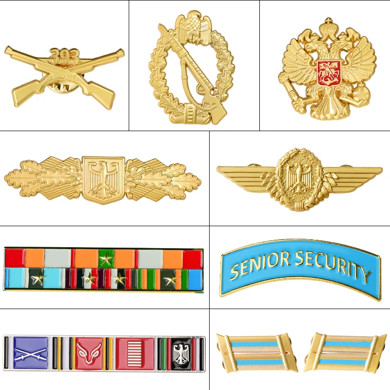 Metal Badge Collar Badge Seawoman Uniform Accessories Captain Shoulder ...