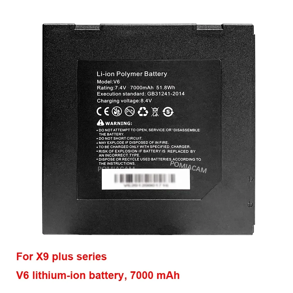 7.4V 7000mAh Li-ion Battery for CCTV Monitor Tester - Compatible with ...