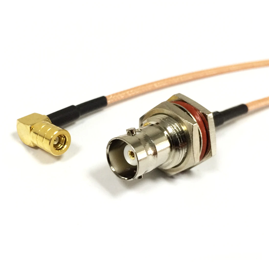 New Modem Coaxial Pigtail BNC Jack Bulkhead Switch SMB Female Right ...