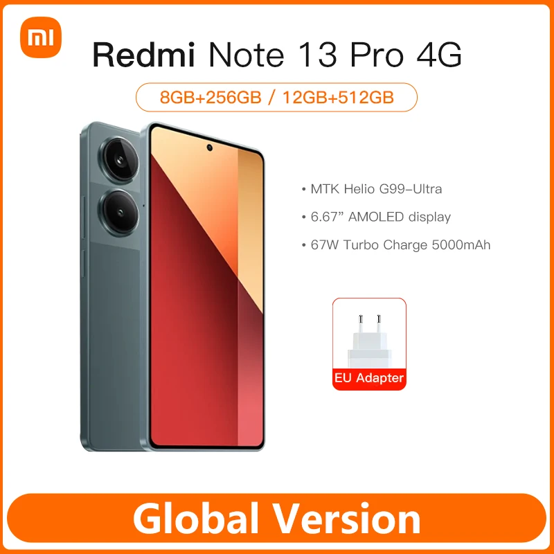 Global-Version-Xiaomi-Redmi-Note-13-Pro-4G-MediaTek-Helio-G99-Ultra-67W ...