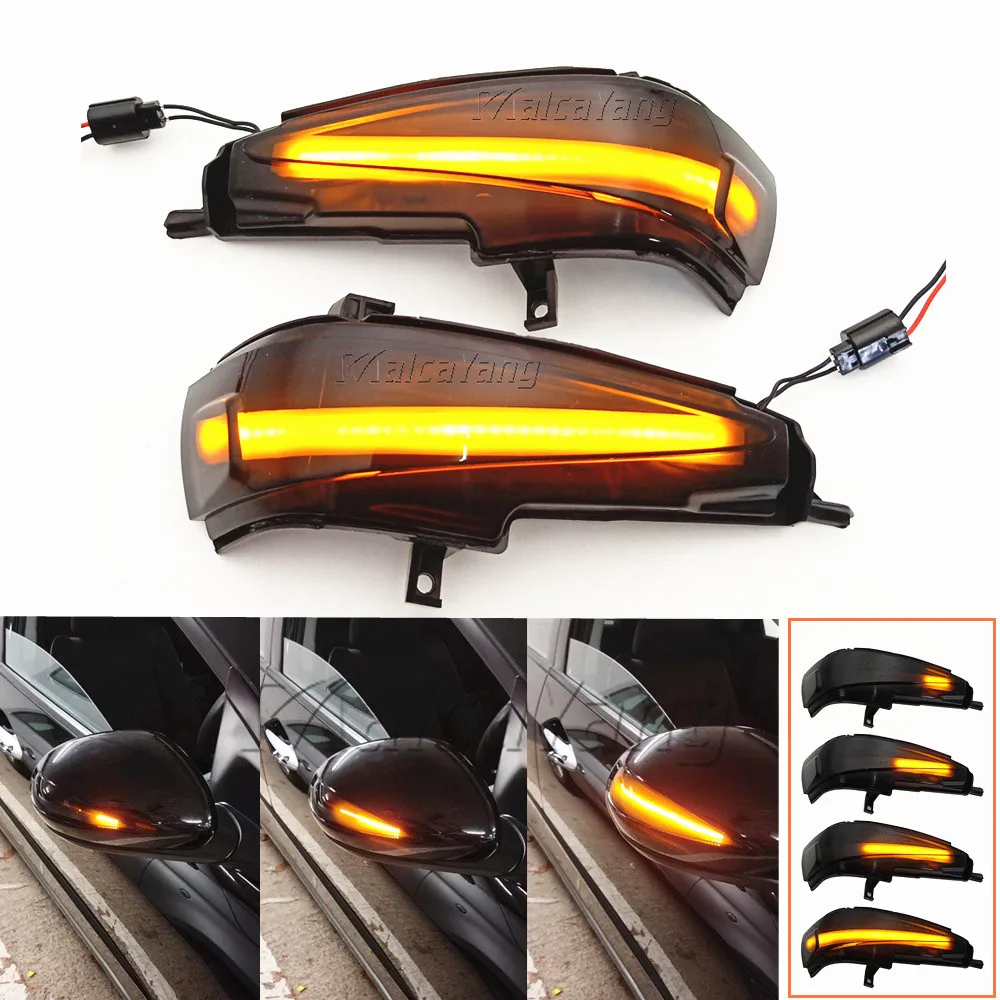 2X-For-Honda-Civic-Mk8-FA-FD-FG-2006-2011-Dynamic-LED-Side-Mirrors-Turn ...
