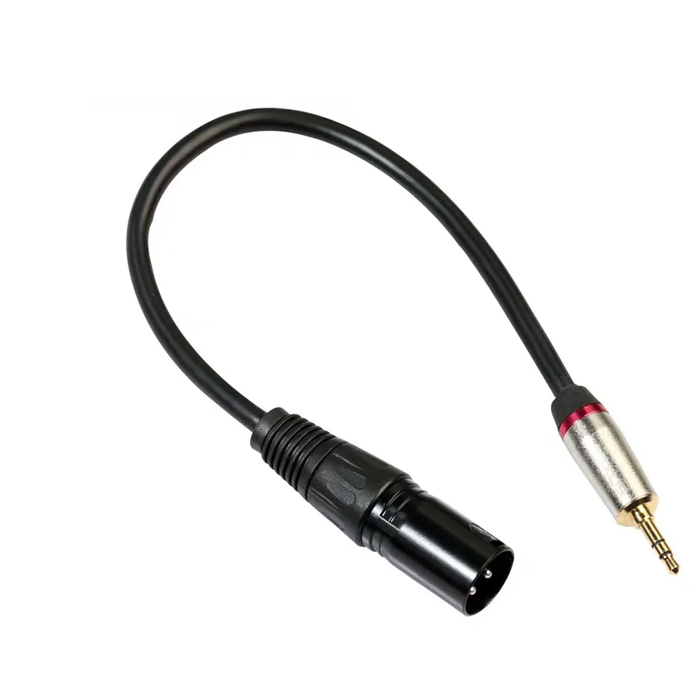 XLR Cable 0.3m Balanced Eable 3.5mm Audio To Canon Revolving Cable ...