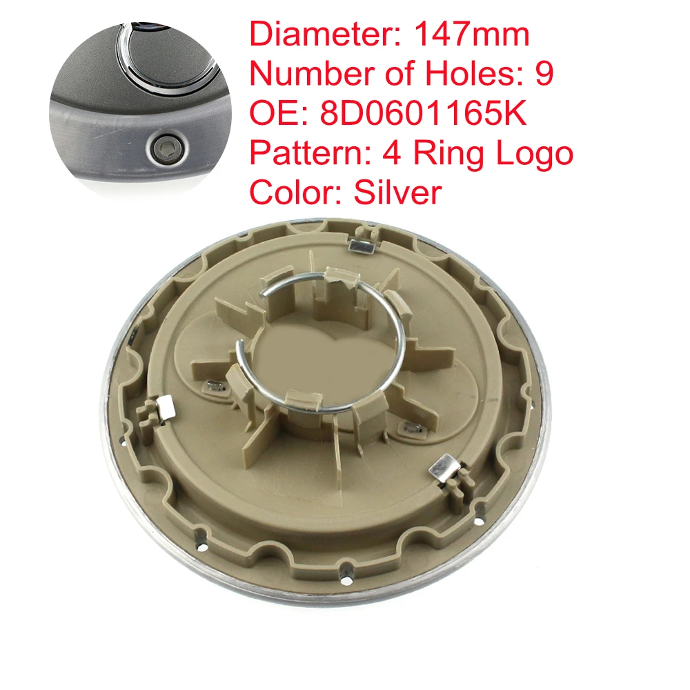 Tapas-centrales-de-llanta-para-Audi-TT-A2-A3-A4-A8-8D0601165K-aleaci-n ...