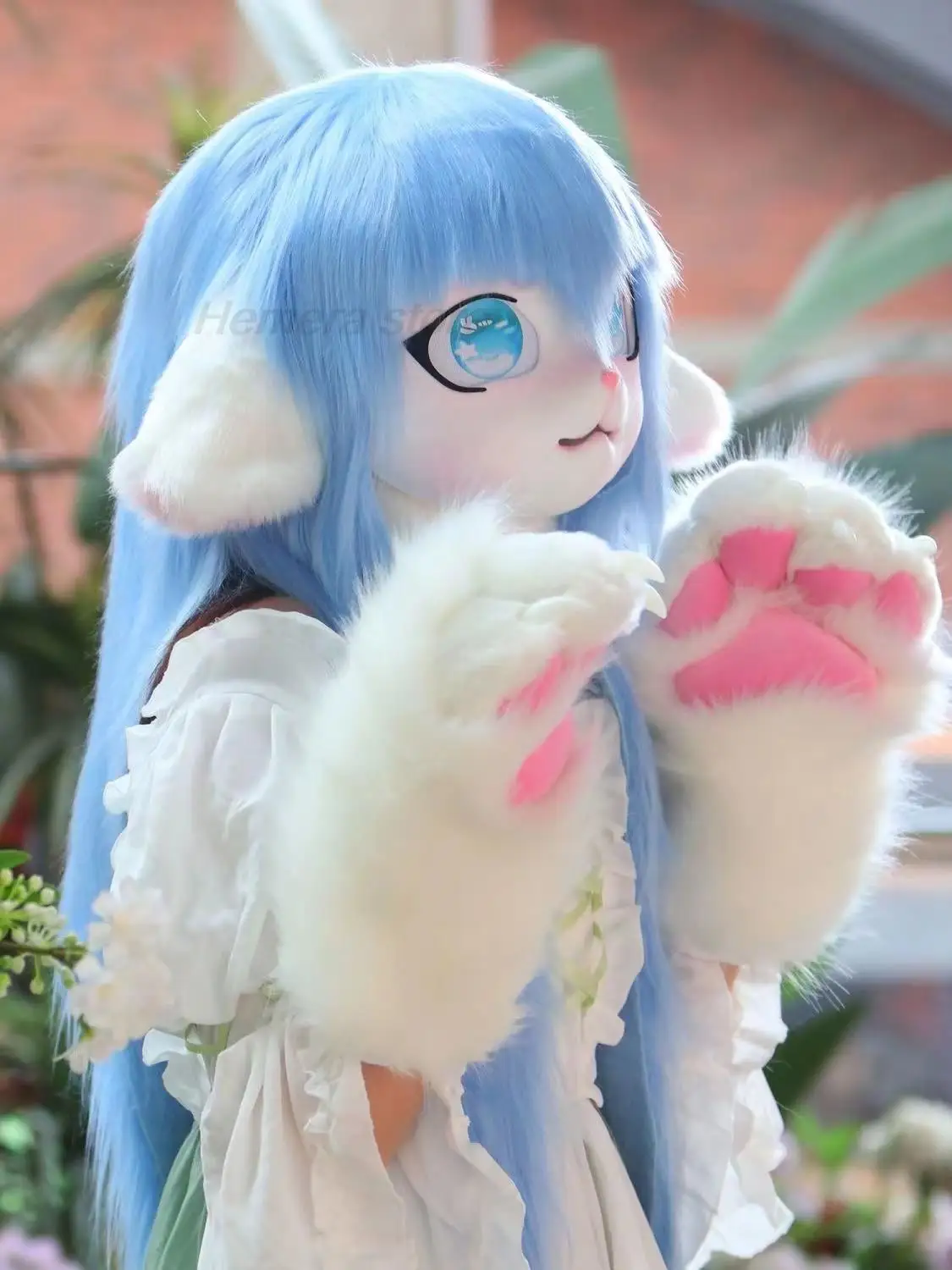 Fursuit Kigurumi Headsets Furry Cosplay Costumes Rubbit Doll Cat ...