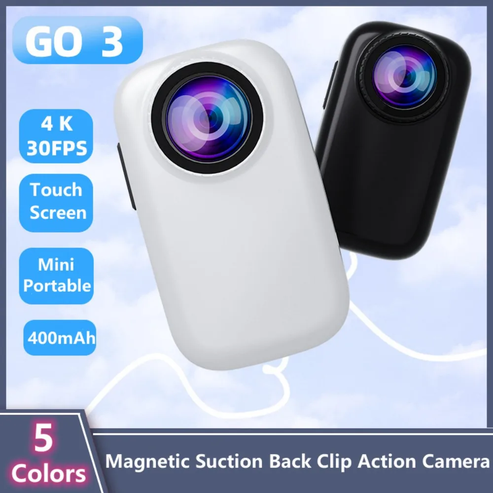 GO-3-Mini-Action-Camera-4K-30fps-Motorcycle-Camera-Magnetic-Back-Clip ...