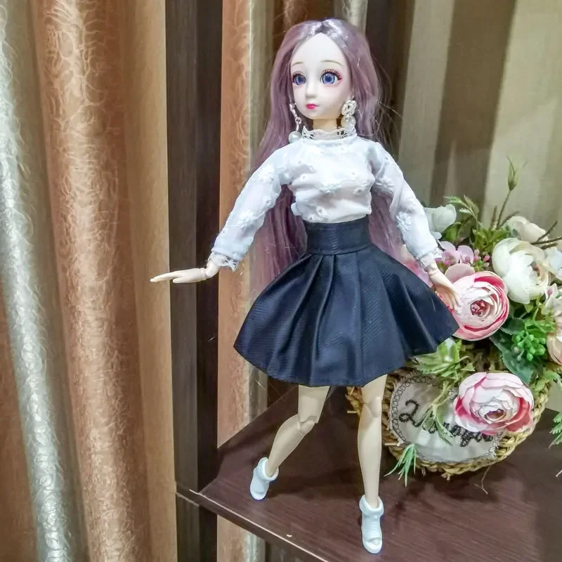 30cm-Doll-s-Clothing-Embroidered-Cute-Blouse-Clothes-and-Jeans-Mini ...