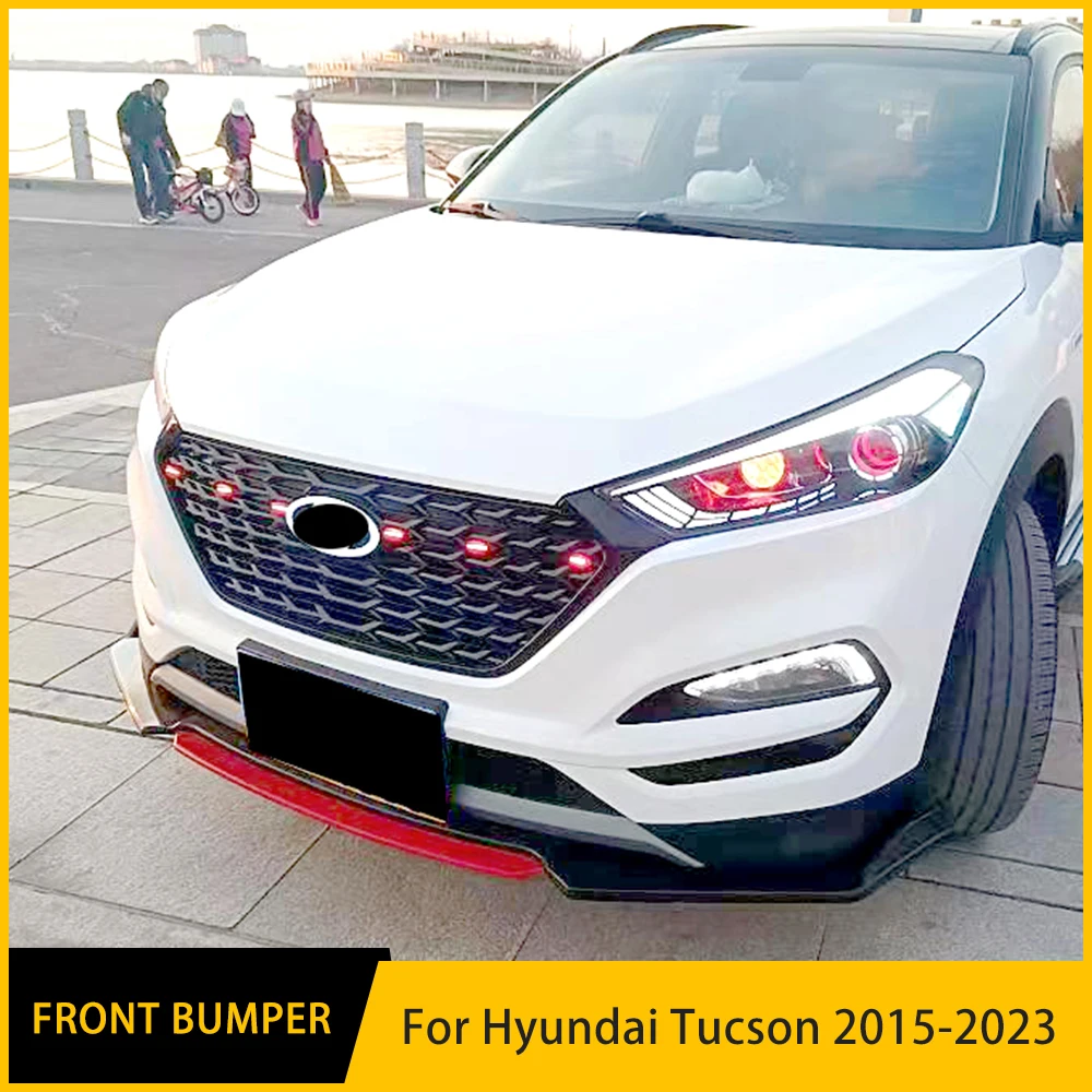 For-Hyundai-Tucson-Front-Bumper-Split-Lip-Body-Kit-Spoiler-Diffuser ...