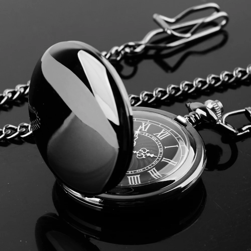 Black And White Pocket Watch