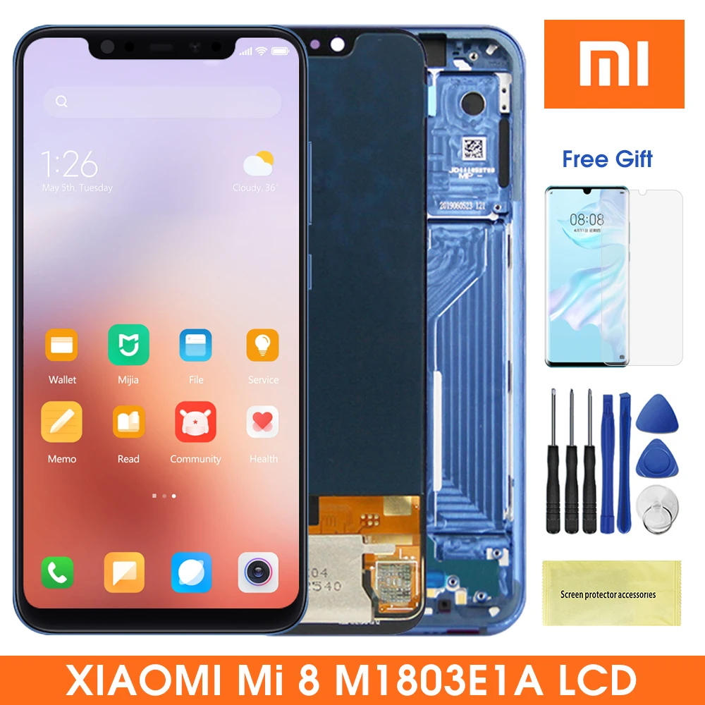Reemplazo de pantalla Super AMOLED para Xiaomi Mi 8, pantalla LCD ...