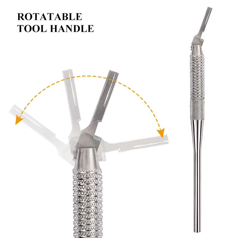 1pc Adjustable Scalpel Handle Stainless Steel Blade Knife Holder ...