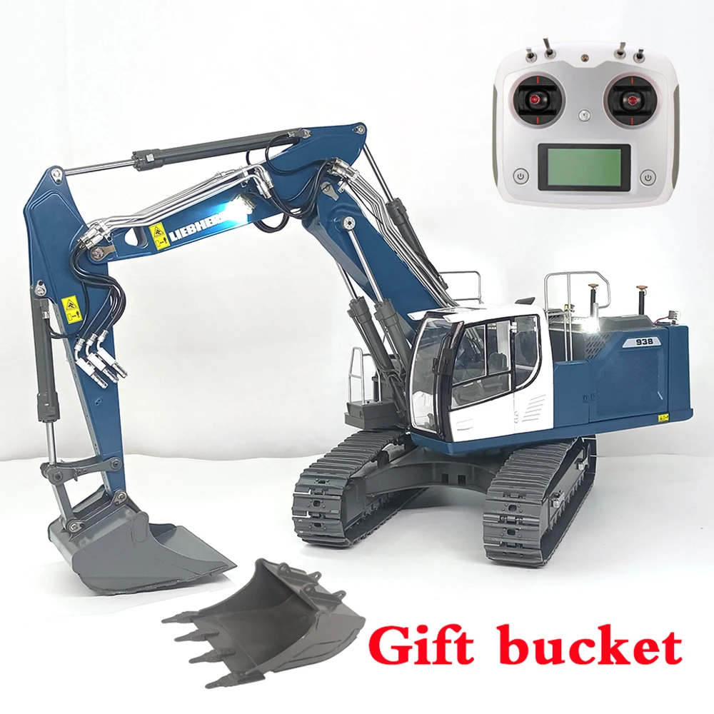 R938 1/14 RC Hydraulische Bagger 3 abschnitt Arm mit Beleuchtung System ...