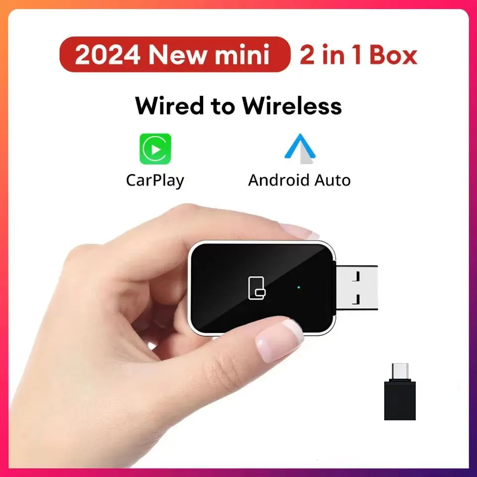 New-Wired-to-Wireless-CarPlay-Android-Auto-Adapter-Smart-Mini-Box-for ...