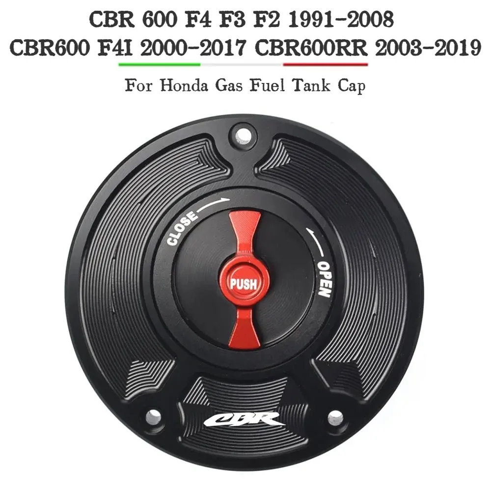 Keyless-Motorcycle-Fuel-Gas-Tank-cap-Cover-For-Honda-CBR-600-F4-F3-F2 ...