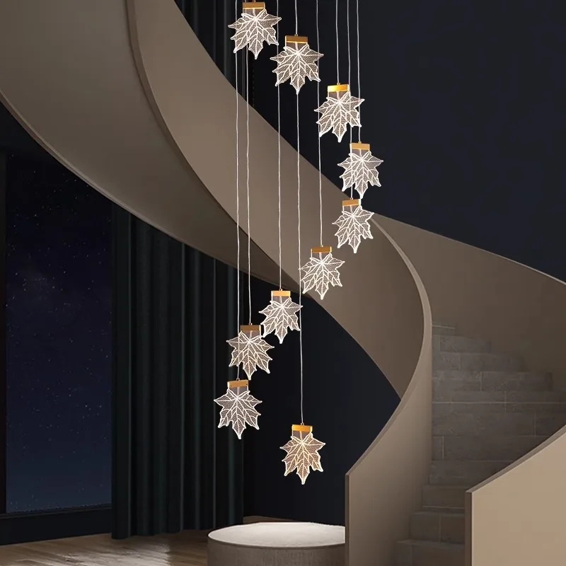 Modern Stair chandelier Pendant lights indoor lighting Ceiling lamp ...