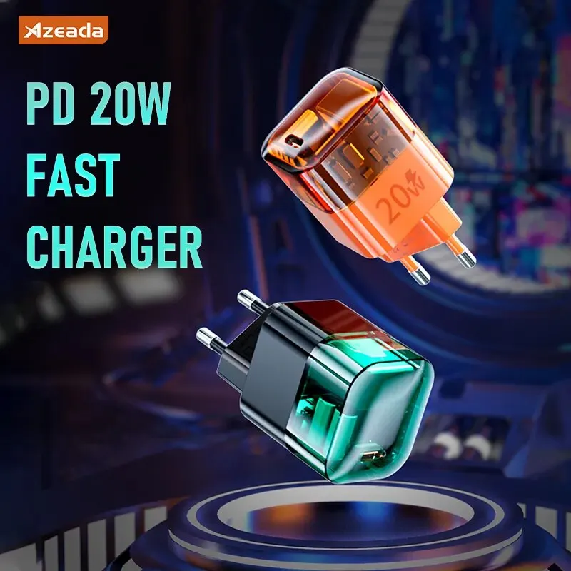 AZEADA-GaN-Mobile-Phone-Charger-PD20W-Single-Port-Charging-Head-Mini ...