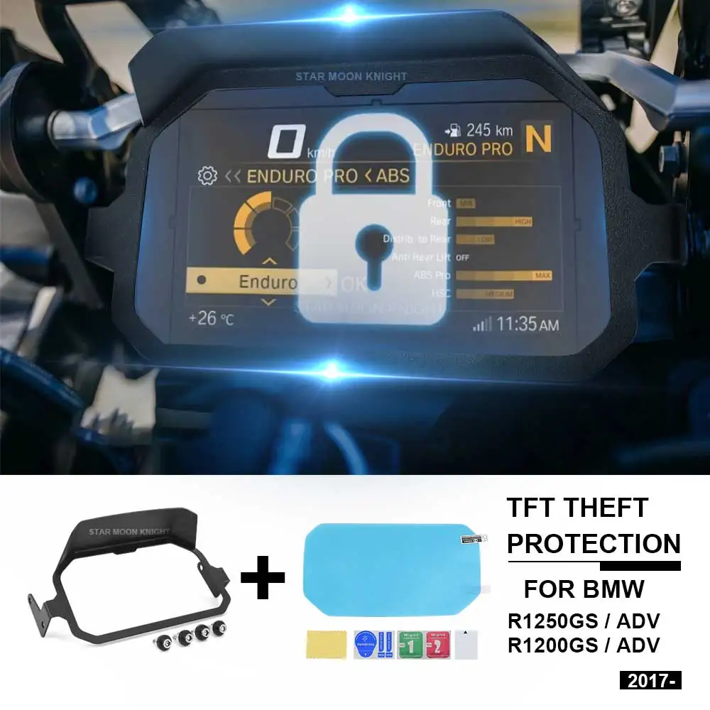 TFT Anti-Theft Meter frame cover protection + Instrument membrane FOR ...
