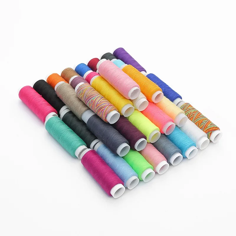 2pcs-Home-Sewing-Thread-402-Colorful-Small-Roll-Handmade-DIY-Hand ...