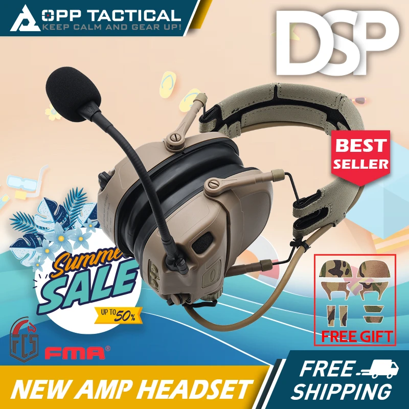 Auriculares tácticos Full Digital Dual DPS FMA AMP, comunicación ...