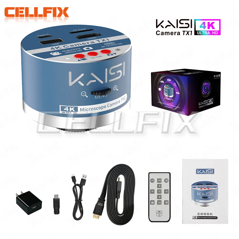 KAISI-c-mara-de-microscopio-TX1-4K-HD-m-dulo-de-lente-SONY-IMX678-Gran ...