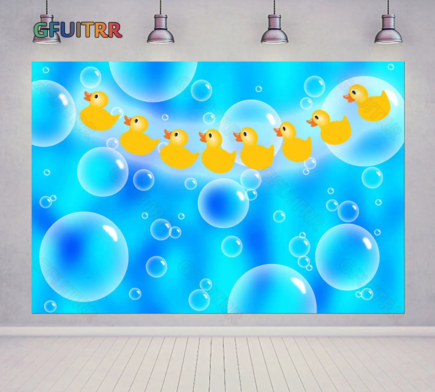 GFUITRR-Yellow-Duck-Photography-Backdrop-Kids-1st-Birthday-Party ...