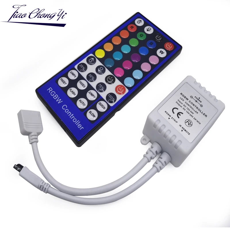 40Key-RGBW-led-Controller-Dimmer-5Pins-IR-Remote-Control-4-Channels-LED ...