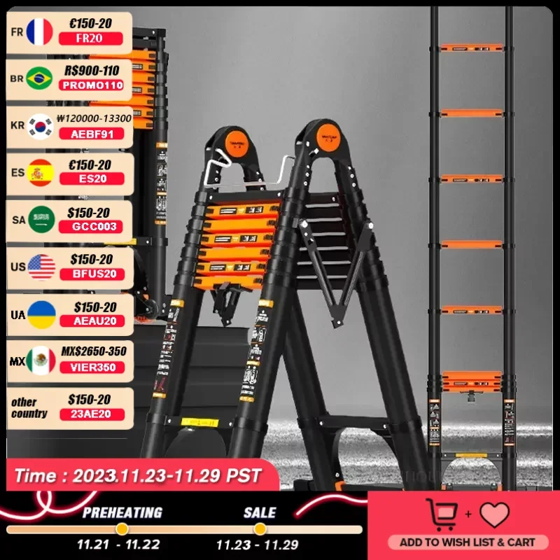 Aluminum-Alloy-Telescopic-Ladder-Step-Ladders-Home-Thickened-Folding ...