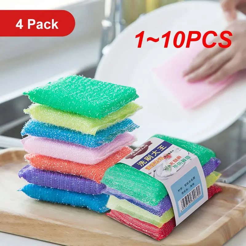 1-10PCS-Pan-Pot-Dish-Wash-Sponges-Double-Side-Dishwashing-Sponge ...