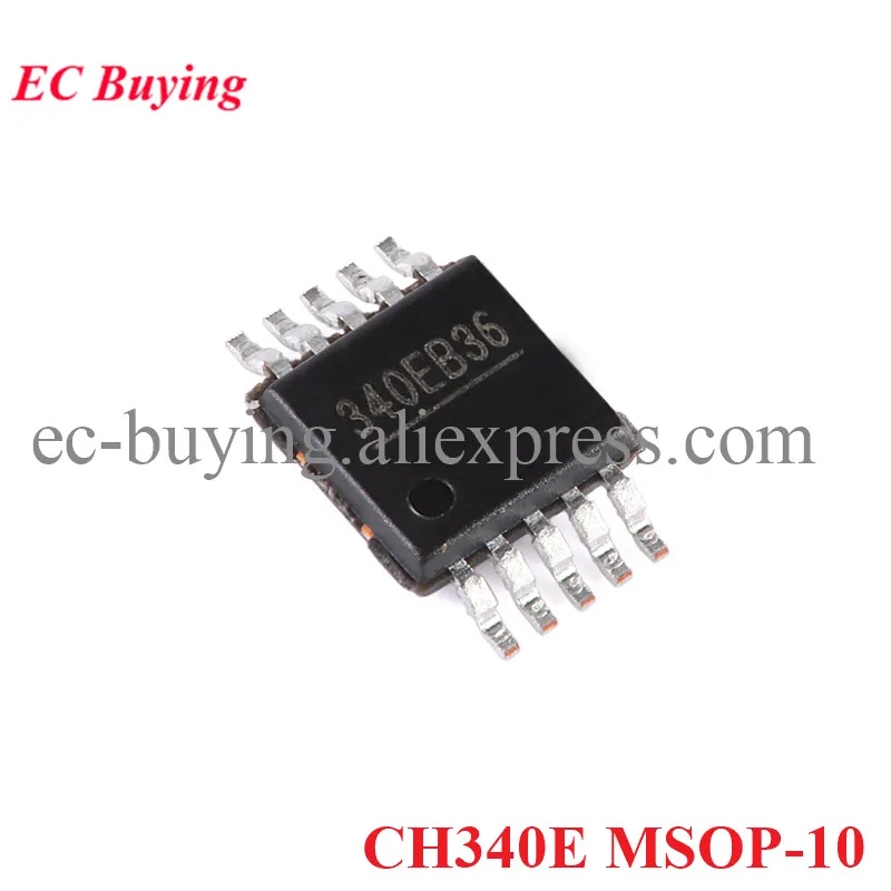 CH340E-MSOP-10-CH340-MSOP10-USB-to-Serial-Port-Chip-IC-Controller-Chip ...