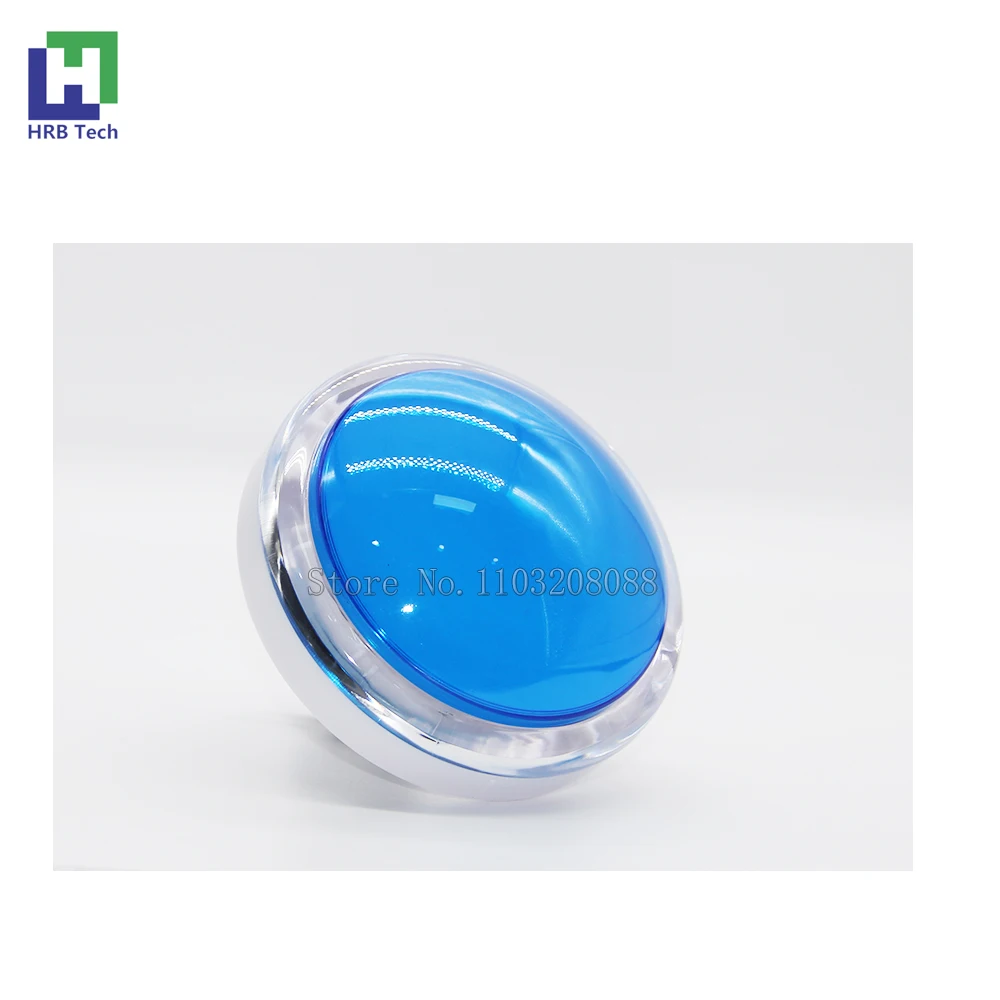 100MM-Transparent-Push-Button-with-micro-switch-12V-LED-light-Suitable ...